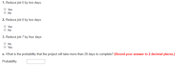 Solved c. What is the expected completion time (in days) for | Chegg.com