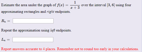 Solved Estimate the area under the graph of 3 over the | Chegg.com