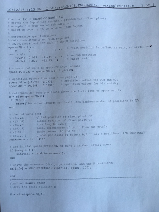 Solved matlab code below | Chegg.com
