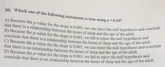 Solved Which one of the following statements is true using a | Chegg.com