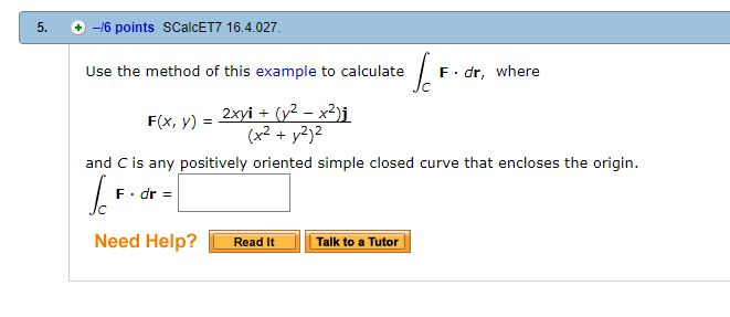 Solved Use the method of this example to calculate | Chegg.com