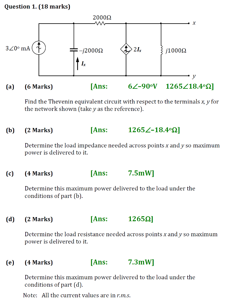 Solved Question 1. (18 marks) 2000Ω 3200 mA 2000Ω 2Ix /1000Ω | Chegg.com Solved Question 1. (18 marks) 2000Ω 3200 mA 2000Ω 2Ix /1000Ω | Chegg.com
