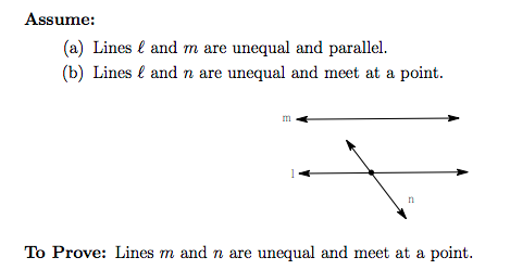 Solved Assume: (a) Lines l and m are unequal and paralle (b) | Chegg.com