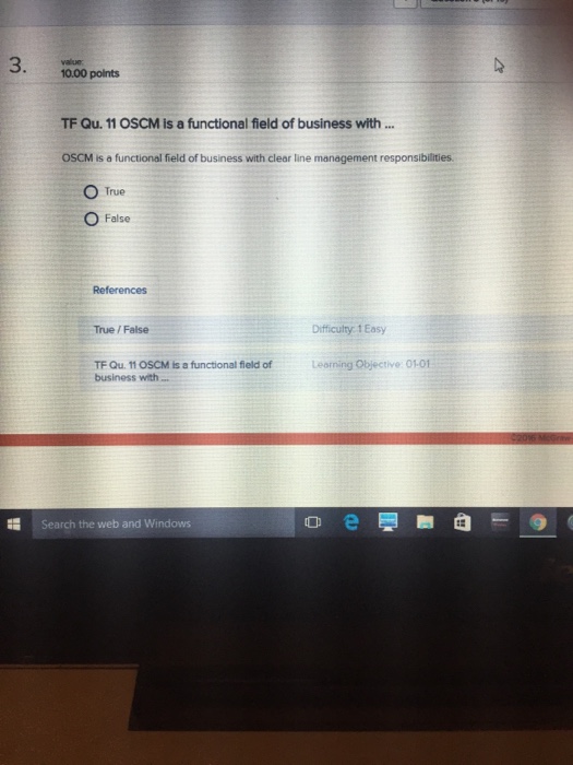 Solved OSCM is a functional field of business with clear | Chegg.com
