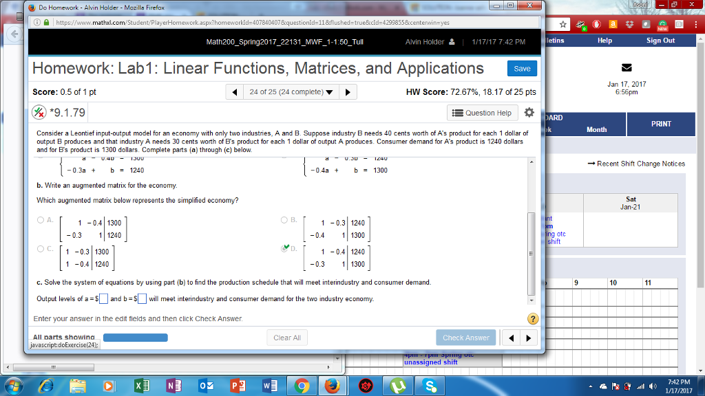 Solved Holder M Student PlayerHomework aspx?homeworkld | Chegg.com