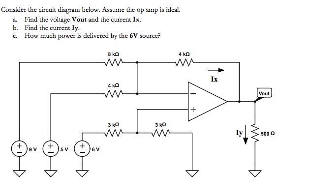 Solved Consider the circuit diagram below. Assume the op amp | Chegg.com