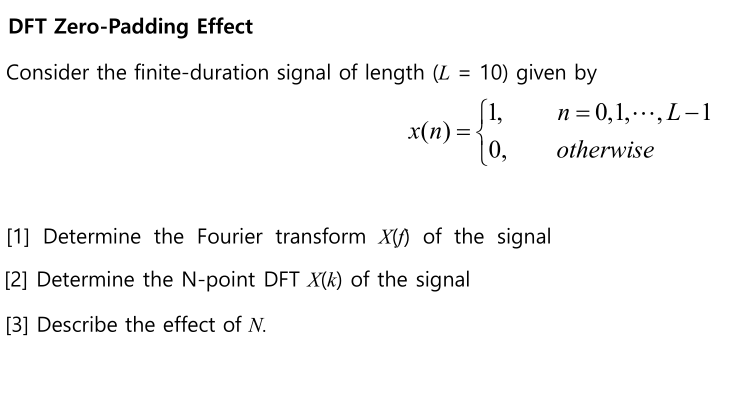 Solved Consider the finite-duration signal of length (L = | Chegg.com