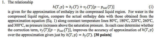 Solved 1. The relationship is given for the approximation of | Chegg.com