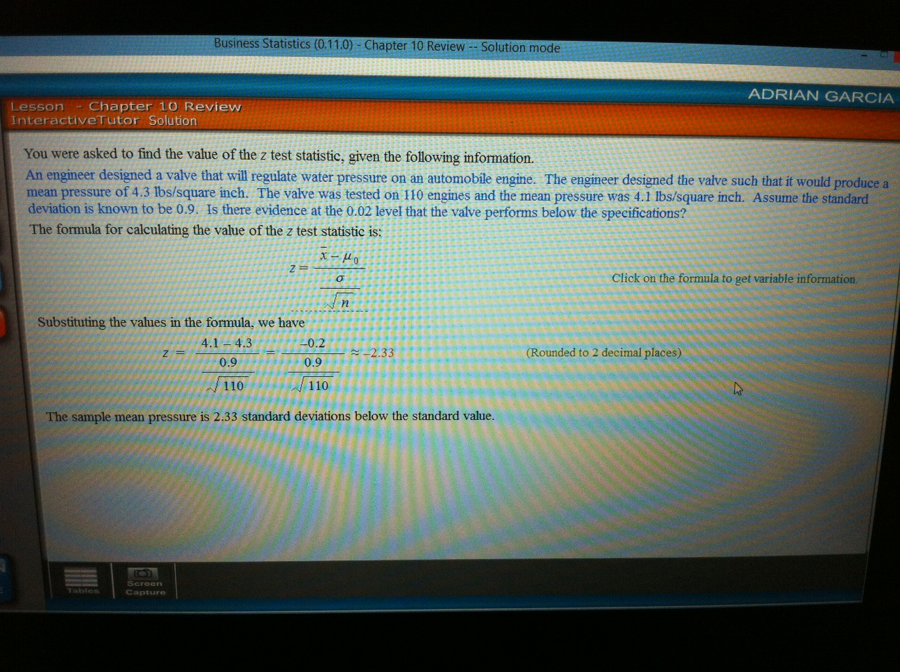 Solved ADRIAN GARCIA esson Chapter 9 Review ertify Question | Chegg.com
