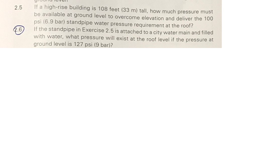 Solved If a high-rise building is 108 feet (33 m) tall, how | Chegg.com