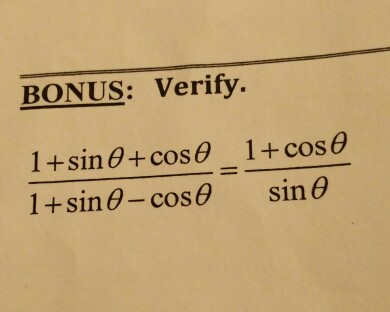 Solved Verify the Identity. | Chegg.com