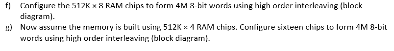 Solved Consider a 4M x 8 main memory that is built using | Chegg.com