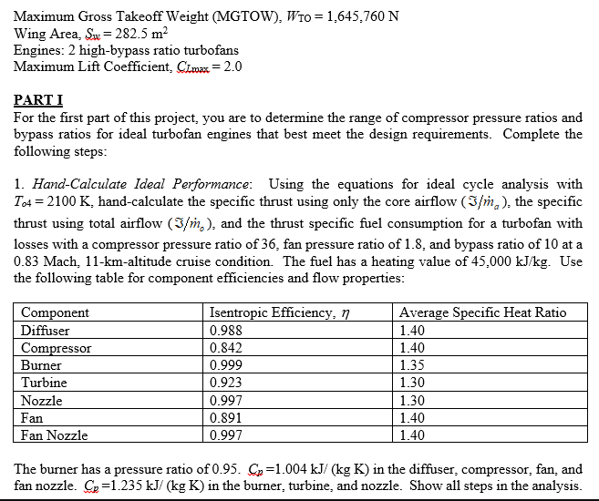 Maximum Gross Takeoff Weight (MGTOW), WTO = 1,645,760 | Chegg.com