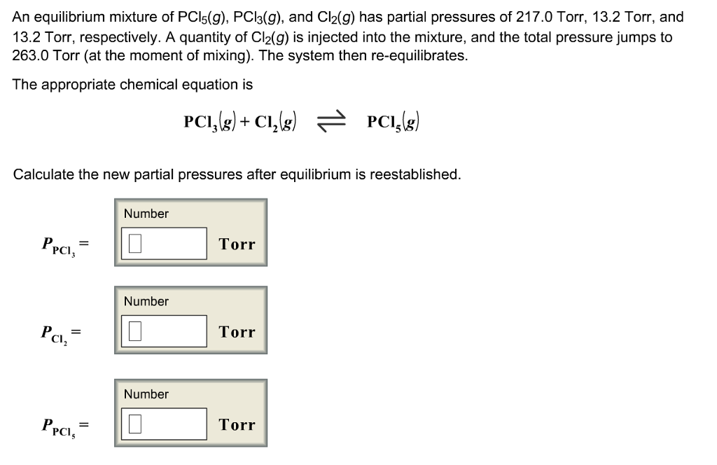 Solved An equilibrium mixture of PCl5(g), PCl3(g), and | Chegg.com