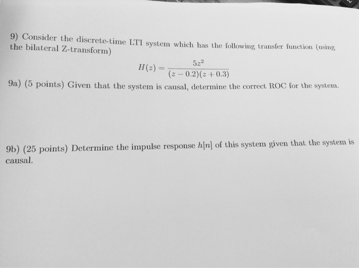 Solved Consider the discrete-time LTI system which has the | Chegg.com