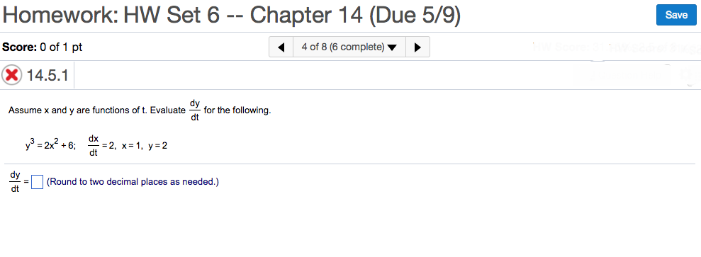 Solved Assume x and y are functions of t. Evaluate dy/dt for | Chegg.com Solved Assume x and y are functions of t. Evaluate dy/dt for | Chegg.com