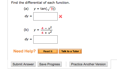 Solved Find the differential of each function, (a) y = | Chegg.com