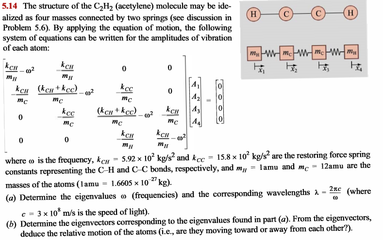 Solved The structure of the C_2H_2 (acetylene) molecule may | Chegg.com