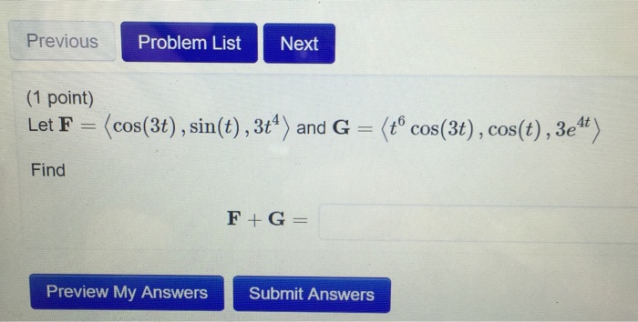 Solved Let F = LeftAngleBracket(3t), sin(t), 3t^4 | Chegg.com