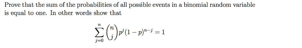 Solved Prove that the sum of the probabilities of all | Chegg.com