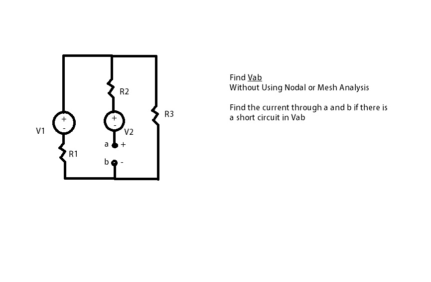 Solved Find the voltage without using nodal or mesh | Chegg.com
