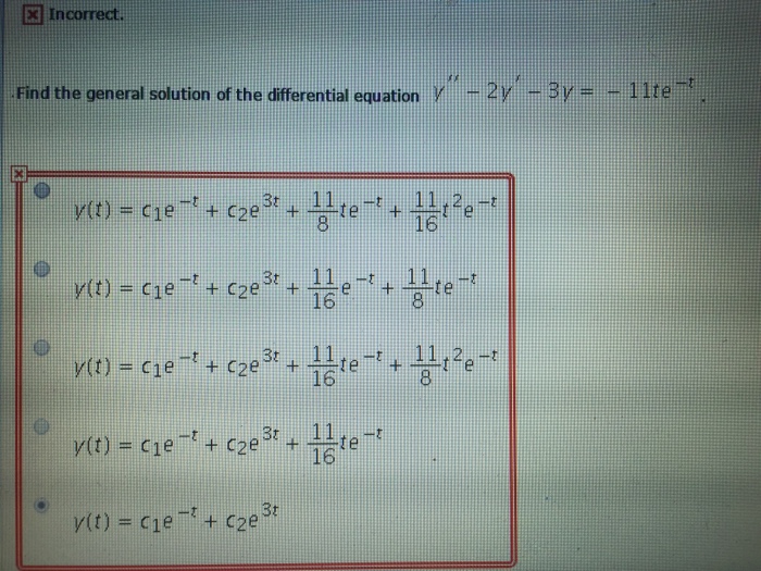 Solved Find the general solution of the differential | Chegg.com