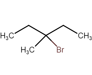 Solved A) Reaction of 3-bromo-3-methylpentane and H2O and | Chegg.com