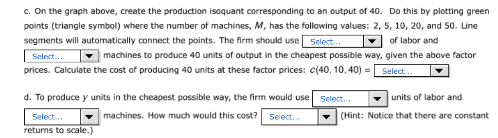 Solved Cost Minimization With A Cobb Douglas Production