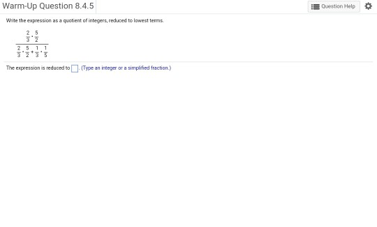 Solved Warm-Up Question 8.4.5 Question Help * Write the | Chegg.com