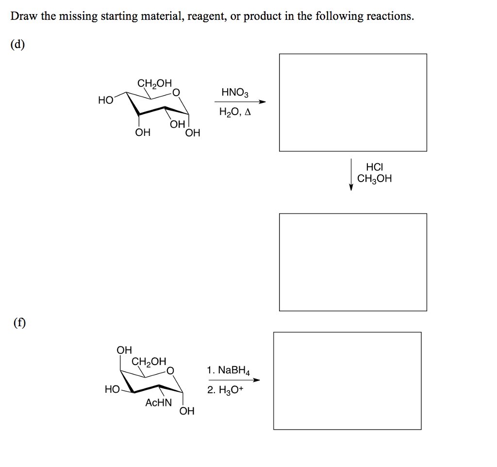 Solved Draw the missing starting material, reagent, or | Chegg.com