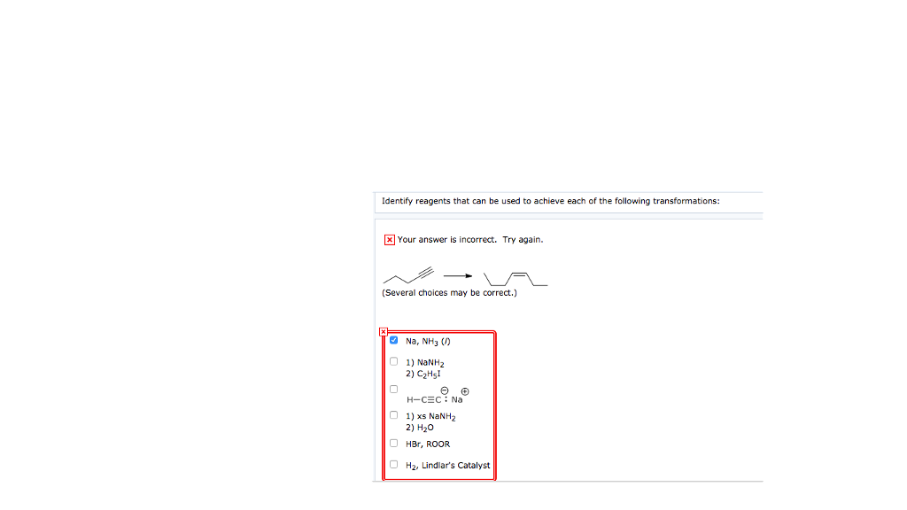 Solved Identify reagents that can be used to achieve each of | Chegg.com
