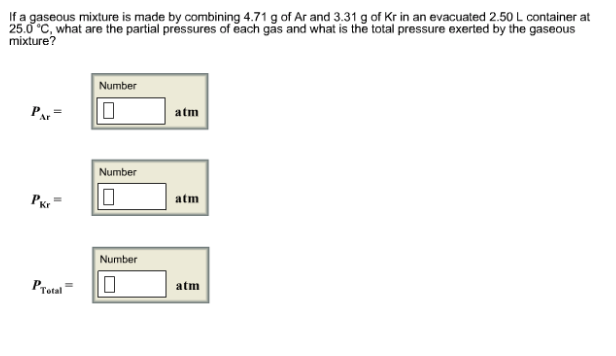 Solved If a gaseous mixture is made by combining 4.71 g of | Chegg.com