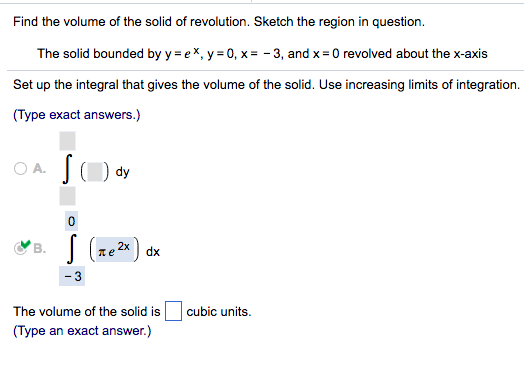 Solved Find the volume of the solid of revolution. Sketch | Chegg.com