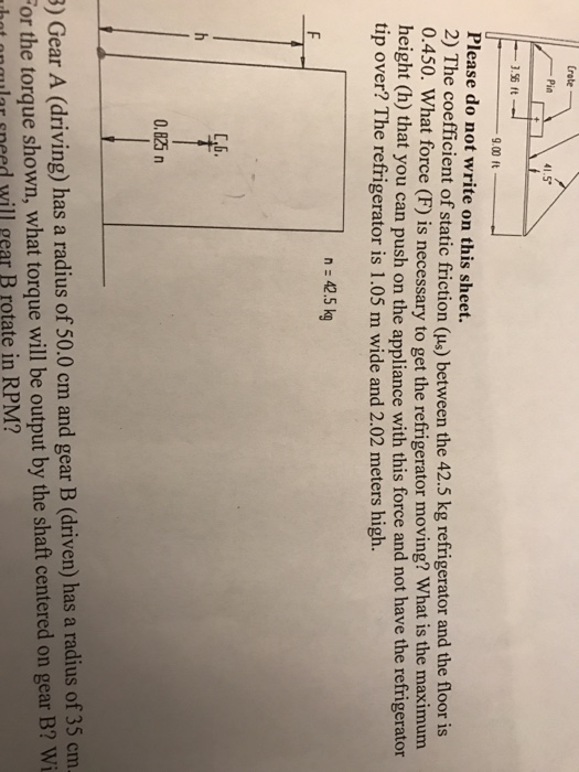 Solved The coefficient of static friction (mu_s) between the | Chegg.com