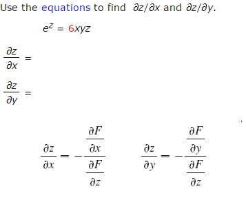 Solved Use the equations to find partial differential | Chegg.com