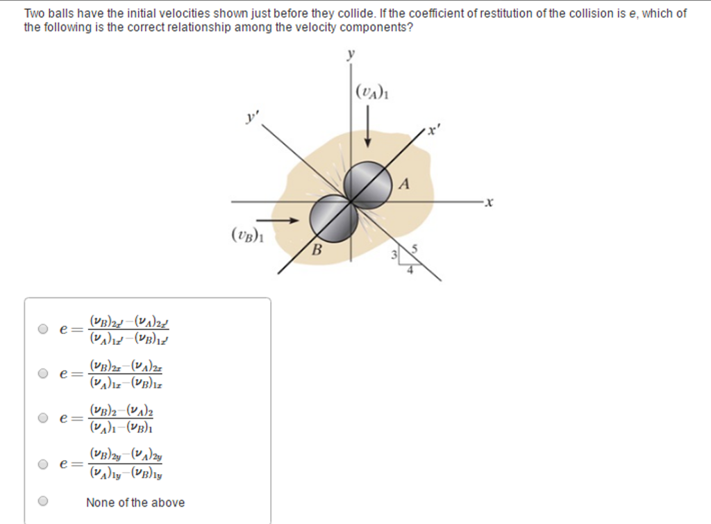 Solved Two balls have the initial velocities shown just | Chegg.com