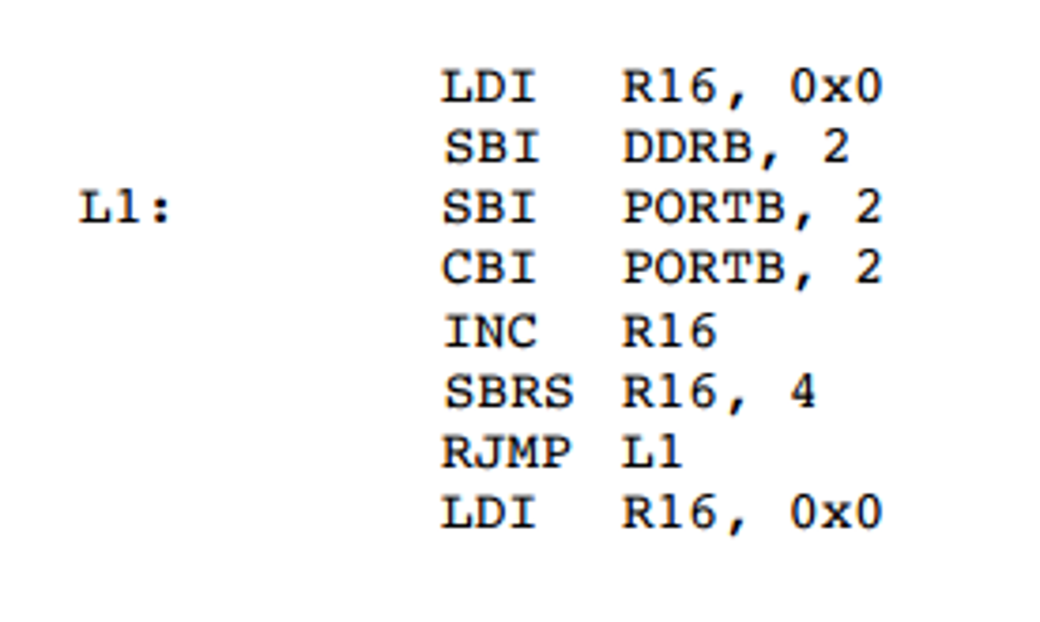 Solved Consider the following AVR program. If the clock | Chegg.com