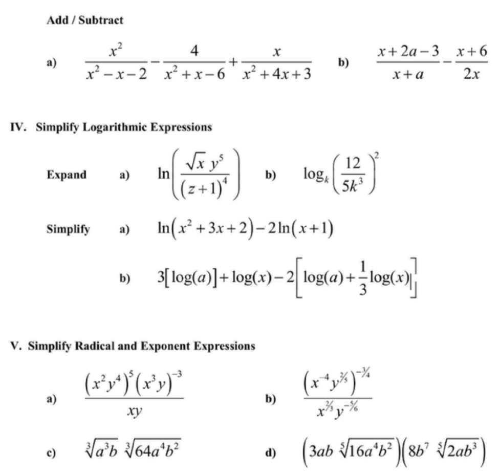 Solved Add Subtract X 2a 3 X 6 4 X2 x 2 X2 x 6 X2 4x 3 Chegg