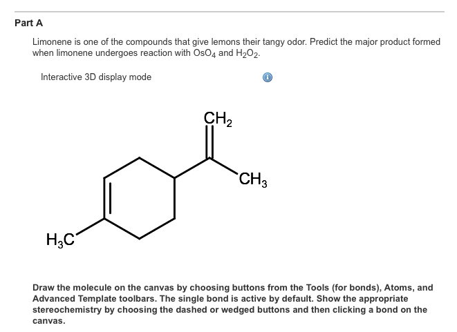 Solved Limonene is one of the compounds that give lemons | Chegg.com