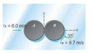 Solved Two identical hockey pucks moving with initial | Chegg.com