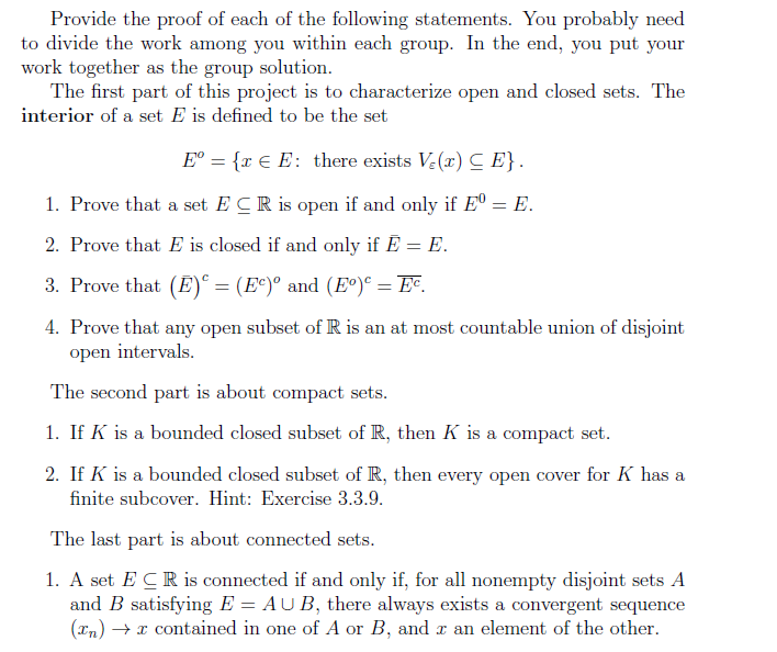 Solved Provide the proof of each of the following | Chegg.com