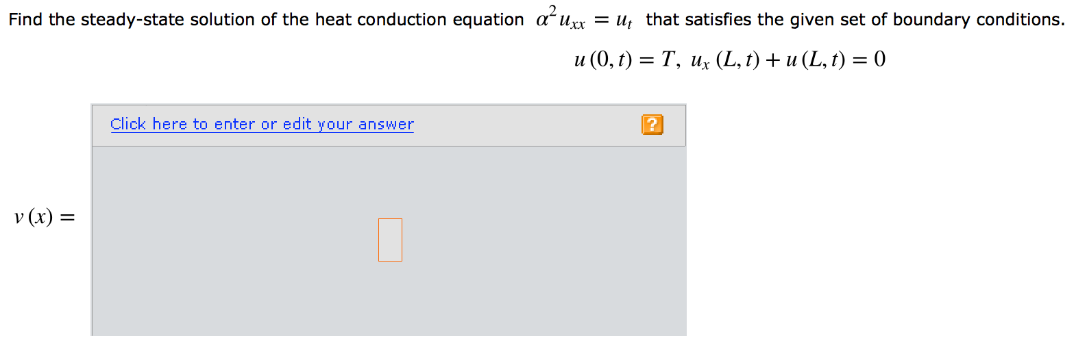 Solved Find the steady-state solution of the heat conduction | Chegg.com