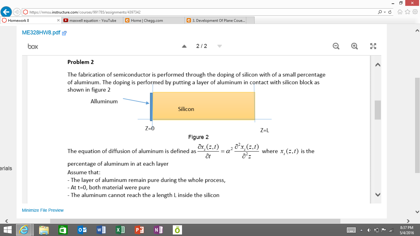 Solved http struct Homework 8 x maxwell equation YouTube | Chegg.com