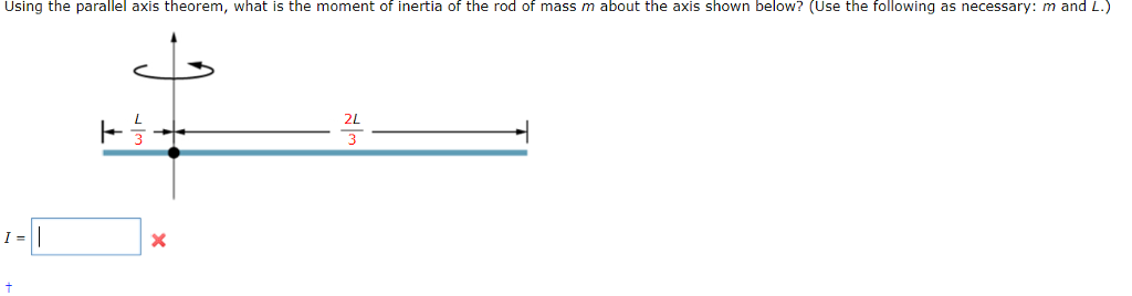Solved Using the parallel axis theorem, what is the moment | Chegg.com