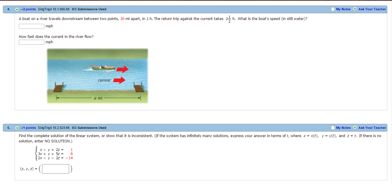 Solved A boat on a river travels downstream between two | Chegg.com