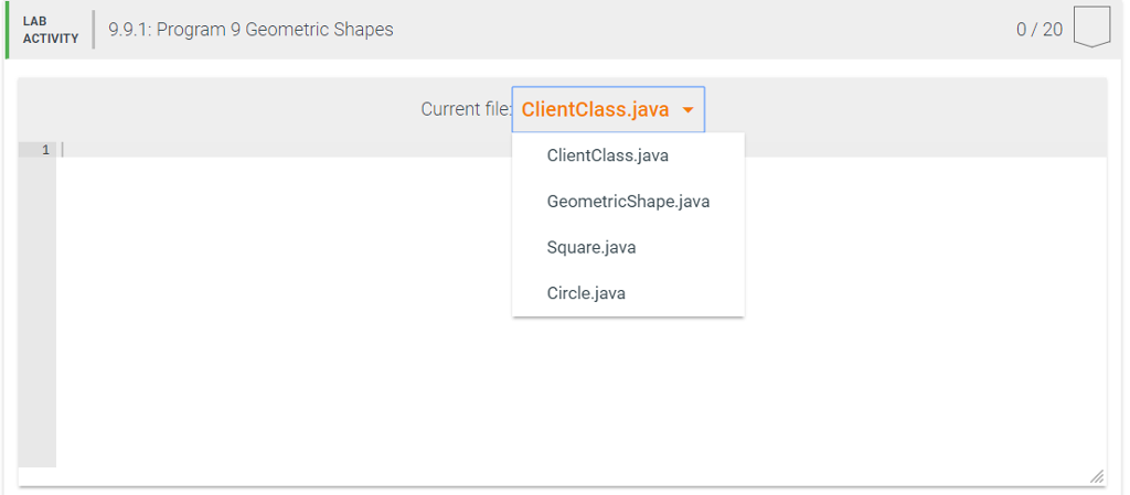 Solved 9.9 Program 9 Geometric Shapes Create four files to | Chegg.com