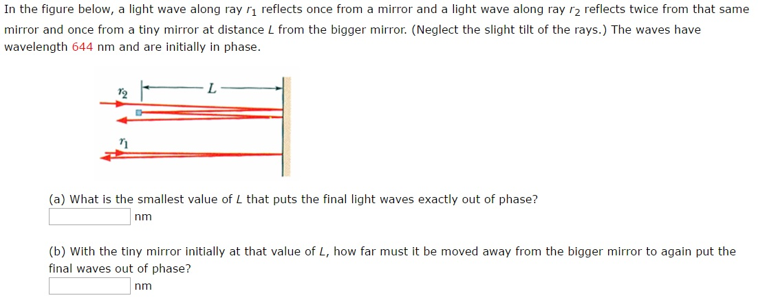Solved In the figure below, a light wave along ray r_1 | Chegg.com