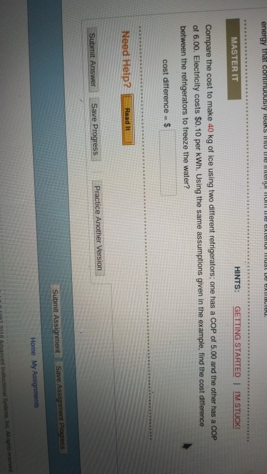 Solved MASTER IT HINTS: GETTING STARTED I IM STUCK Compare | Chegg.com