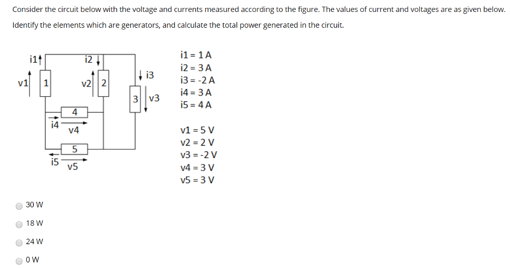Solved Consider the circuit below with the voltage and | Chegg.com