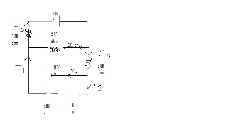 Solved finding unknown currents under steady state | Chegg.com